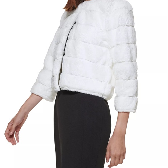 Calvin Klein | Jackets & Coats | Calvin Klein Faux Fur Jacket Size M ...